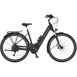 FISCHER BIKE E-Bike FISCHER FAHRRAD "CITA 8.0I 711" E-Bikes Gr. 43 cm, 28 Zoll (71,12 cm), schwarz (schwarz matt) Pedelec, Elektrofahrrad für Damen u. Herren, Cityrad Bestseller