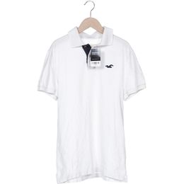 Hollister Herren Poloshirt, weiß, Gr. 48