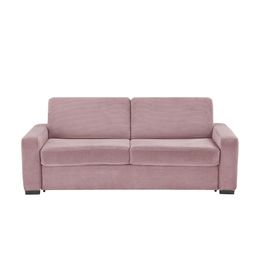 switch Schlafsofa aus Cord Vanila ¦ rosa/pink ¦ Maße (cm): B: 220 H: