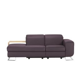 JOOP! Ledersofa 8151 ¦ lila/violett ¦ Maße (cm): B: 211 H: 74 T: 111