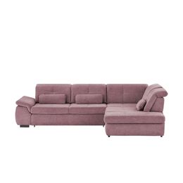 Höffner Ecksofa mit Funktion Perry ¦ rot ¦ Maße (cm): B: 315 H: 85 T: 260