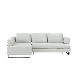 switch Ecksofa in Lederoptik Havana ¦ grau ¦ Maße (cm): B: 272 H: 89