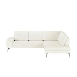 meinSofa Ecksofa aus Leder Dana ¦ weiß ¦ Maße (cm): B: 269 H: 86 T: 2