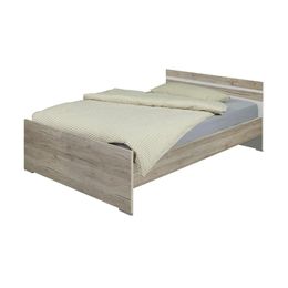 Höffner Futonbett Caja ¦ holzfarben ¦ Maße (cm): B: 146 H: 72 T: 204