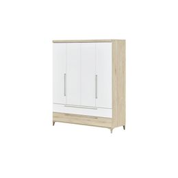 Höffner Kleiderschrank Remo ¦ holzfarben ¦ Maße (cm): B: 164 H: 199 T: 55,9