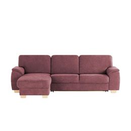 Smart Ecksofa Valencia ¦ rot ¦ Maße (cm): B: 281 H: 90 T: 173