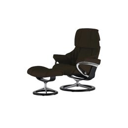 stressless Relaxsessel mit Hocker Reno S ¦ braun ¦ Maße (cm): B: 79