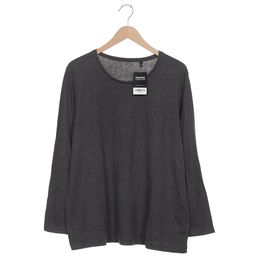 Ulla Popken Damen Langarmshirt, grau, Gr. 46