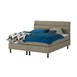 Höffner Boxspringbett Lina ¦ braun ¦ Maße (cm): B: 204 H: 122