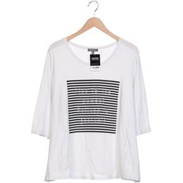 Ulla Popken Damen T-Shirt, weiß, Gr. 50