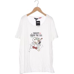 Ulla Popken Damen T-Shirt, weiß, Gr. 46