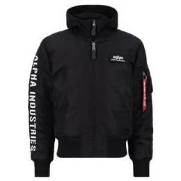 Bomberjacke Alpha Industries "Alpha Industries Men - Bomber Jackets MA-1 D-Tec SE" Gr. XL, schwarz-weiß (schwarz, weiß) Herren Jacken