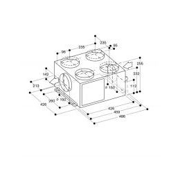 GAGGENAU AR400142 Gebläsebaustein Innen Serie 400 Abluft