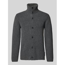 Marc O'Polo Regular Fit Strickjacke aus Bio-Baumwoll-Schurwoll-Mix