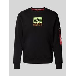 Alpha Industries Sweatshirt mit Rundhalsausschnitt