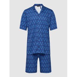 Hanro Pyjama mit Allover-Muster Modell 'Night&Day Pyjama kurz'