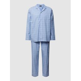 Hanro Pyjama mit Allover-Muster Modell 'Ian'