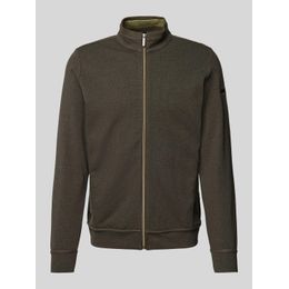 Bugatti Sweatjacke mit Stehkragen