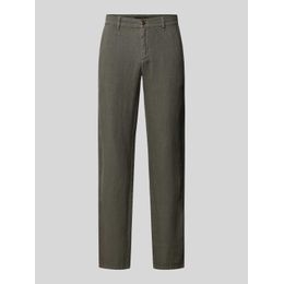 Alberto Regular Fit Leinenhose in unifarbenem Design Modell 'LOU'