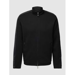 Emporio Armani Sweatjacke mit Label-Kontraststreifen