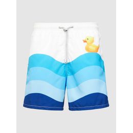 Mc2 Saint Barth Badehose mit Allover-Muster Modell 'GUSTAVIA'