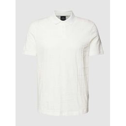 Armani Exchange Poloshirt mit Label-Strukturmuster