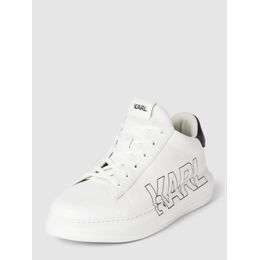 K by KARL LAGERFELD Sneaker aus Leder mit Label-Print