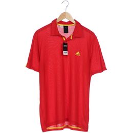 Adidas Herren Poloshirt, rot, Gr. 52