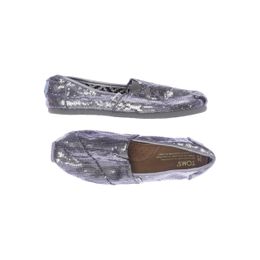 Toms Shoes Toms Damen Ballerinas, silber, Gr. 7