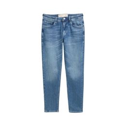 Tom Tailor Denim Herren Tapered Jeans mit recycelter Baumwolle, blau, Uni, Gr. 32/32