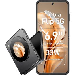 NUBIA Smartphone "nubia Flip 5G" Mobiltelefone schwarz (black)