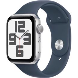 Smartwatch Apple "Watch SE Aluminium" Smartwatches Gr. 44 mm, ohne eSIM, M/L, Sport Band, silberfarben (silber) Sport Band Bestseller