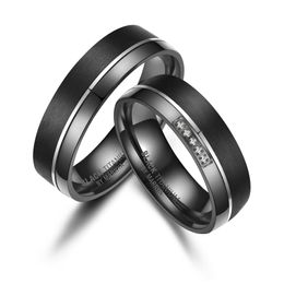 Partnerring MARRYA "BLACK TITANIUM by MARRYA" Fingerringe Gr. 48, Titan, schwarz (damen ring, schwarz, silber) Damen