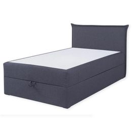 Roller Boxspringbett - grau - H3 - 120x200 cm