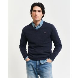 Gant Superfine Lambswool V-Neck Pullover