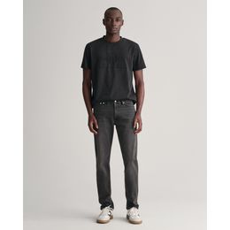 Gant Extra Slim Fit Active Recover Jeans in Schwarz