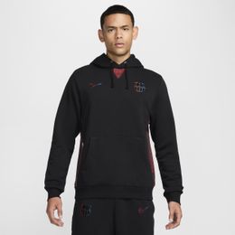 FC Barcelona Standard Issue Away Nike Dri-FIT Fußball-Hoodie (Herren) - Schwarz