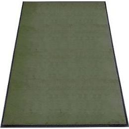 Schmutzfangmatte miltex Eazycare Style, eckig, antistatisch, UV-beständig, waschbar, High-Twist-Nylon & Niltrilgummi, 1200 x 2000 mm, chromoxidgrün