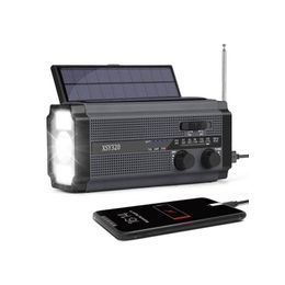 Lippa Emergency Solar Radio - Black - AM/FM - Mono - schwarz