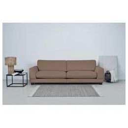 3-Sitzer Home Affaire "Parennes" Sofas Gr. B/H/T: 224 cm x 78 cm x 105 cm, Cord, braun (brown) mit attraktivem Cord-Stoff, Kaltschaum