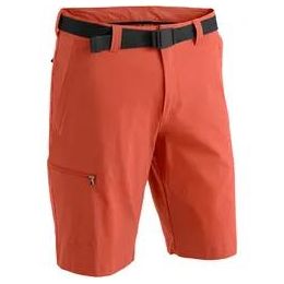 Funktionsshorts Maier Sports "Huang" Gr. 68, Normalgrößen, rot (ziegelrot) Herren Hosen Shorts, kurze Outdoor-Hose, Bermudas mit 4 Taschen, Regular Fit