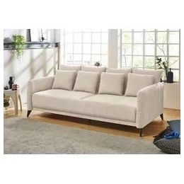 Jockenhöfer Big-Sofa JOCKENHÖFER GRUPPE "Schenna" Sofas Gr. B/T: 223cm x 115cm, beige verstellb.Armlehnen,Federkernpolsterung,8 Kissen,frei im Raum stellbar