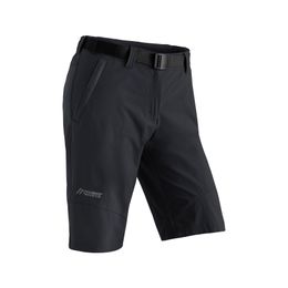 Funktionsshorts Maier Sports "Lawa" Gr. 34, Normalgrößen, schwarz Damen Hosen Shorts, kurze Wanderhose, Outdoorhose mit 2 Taschen, Regular Fit