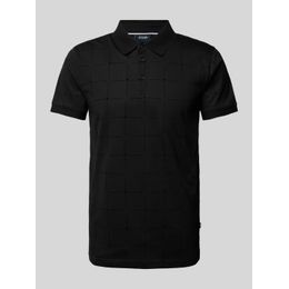 JOOP! Slim Fit Poloshirt mit Allover-Muster Modell 'Phelan'