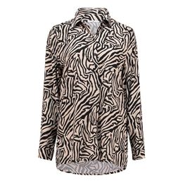 Haily's Hailys Bluse 'Ni44na' Damen Größe XXL beige / schwarz