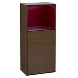 Villeroy & Boch Villeroy und Boch Finion Seitenschrank G510HBGN 41,8x93,6cm, rechts, Emotion, Regal oben Peony Matt, Walnut veneer