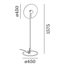 WEVER & DUCRÉ Mirro Stehlampe 2.0 schwarz/chrom