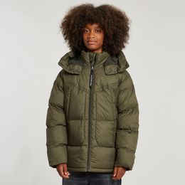 G-Star Raw Kids Whistler Padded Hooded Jacke - Grün - jungen