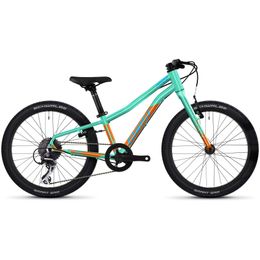 Jugendfahrrad GHOST "Kato 20 Pro" Gr. 25, grün (grün, orange), Fahrräder, Kinder, 25cm, 20 Zoll (50,80cm)