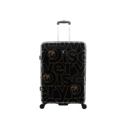 Koffer DISCOVERY "Gold" Gr. B/H/T: 51 cm x 77 cm x 32 cm, schwarz Koffer aus ABSPC-Material